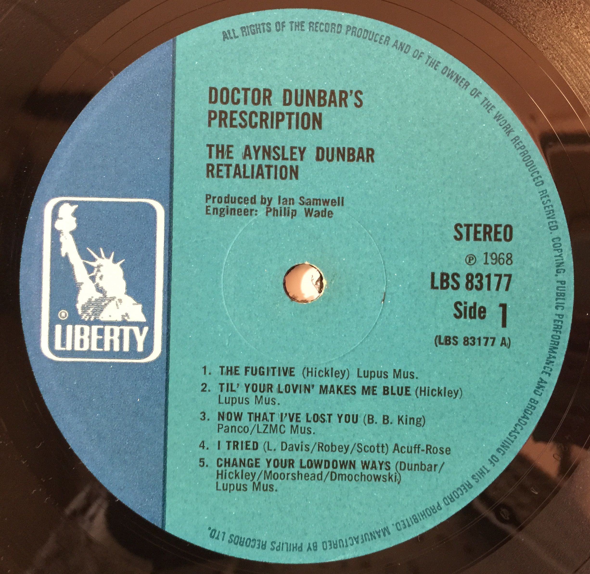 Lot 183 - THE AYNSLEY DUNBAR RETALIATION - LP RARITIES