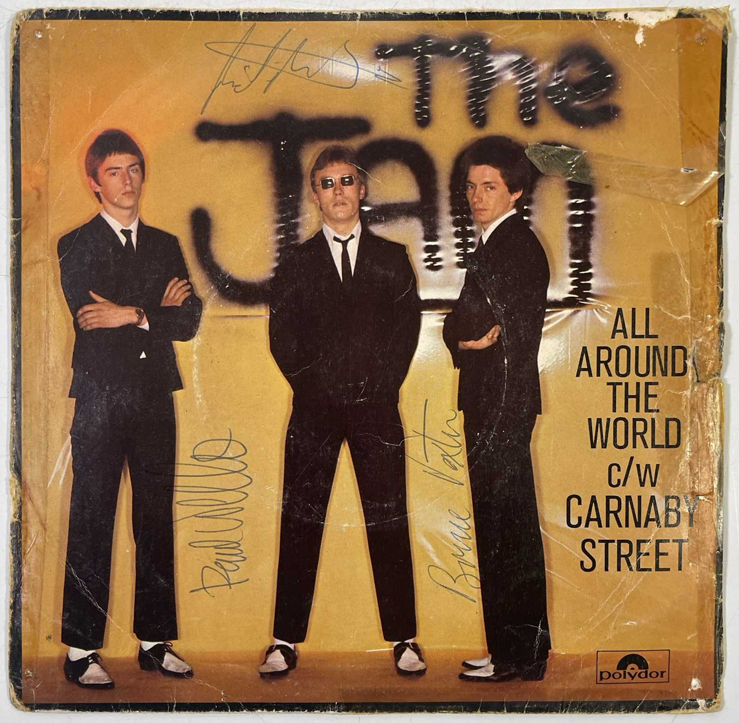 Lot 429 - THE JAM - SIGNED COPY OF 'ALL AROUND THE