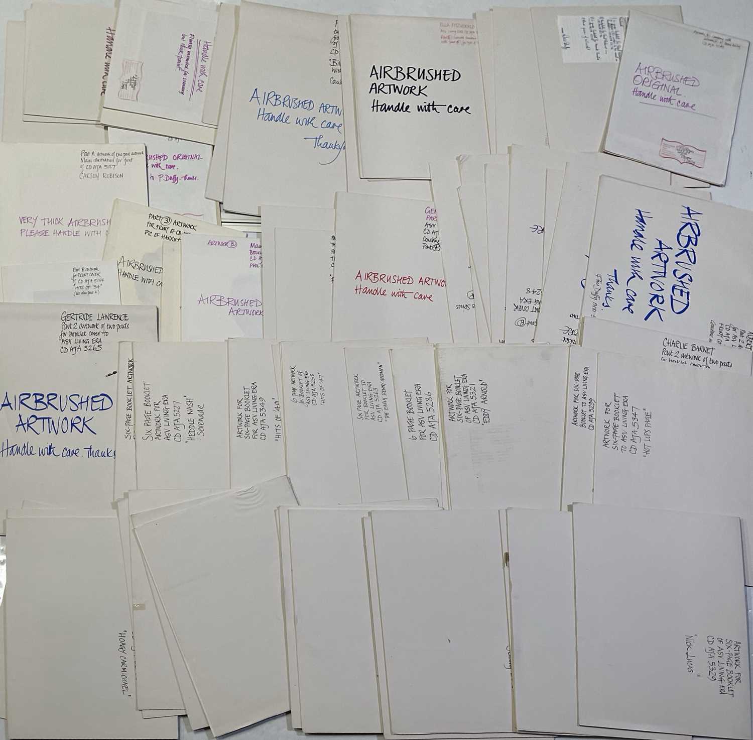 Lot 63 - ORIGINAL LP ARTWORK - DESIGNS / HAND DRAWN