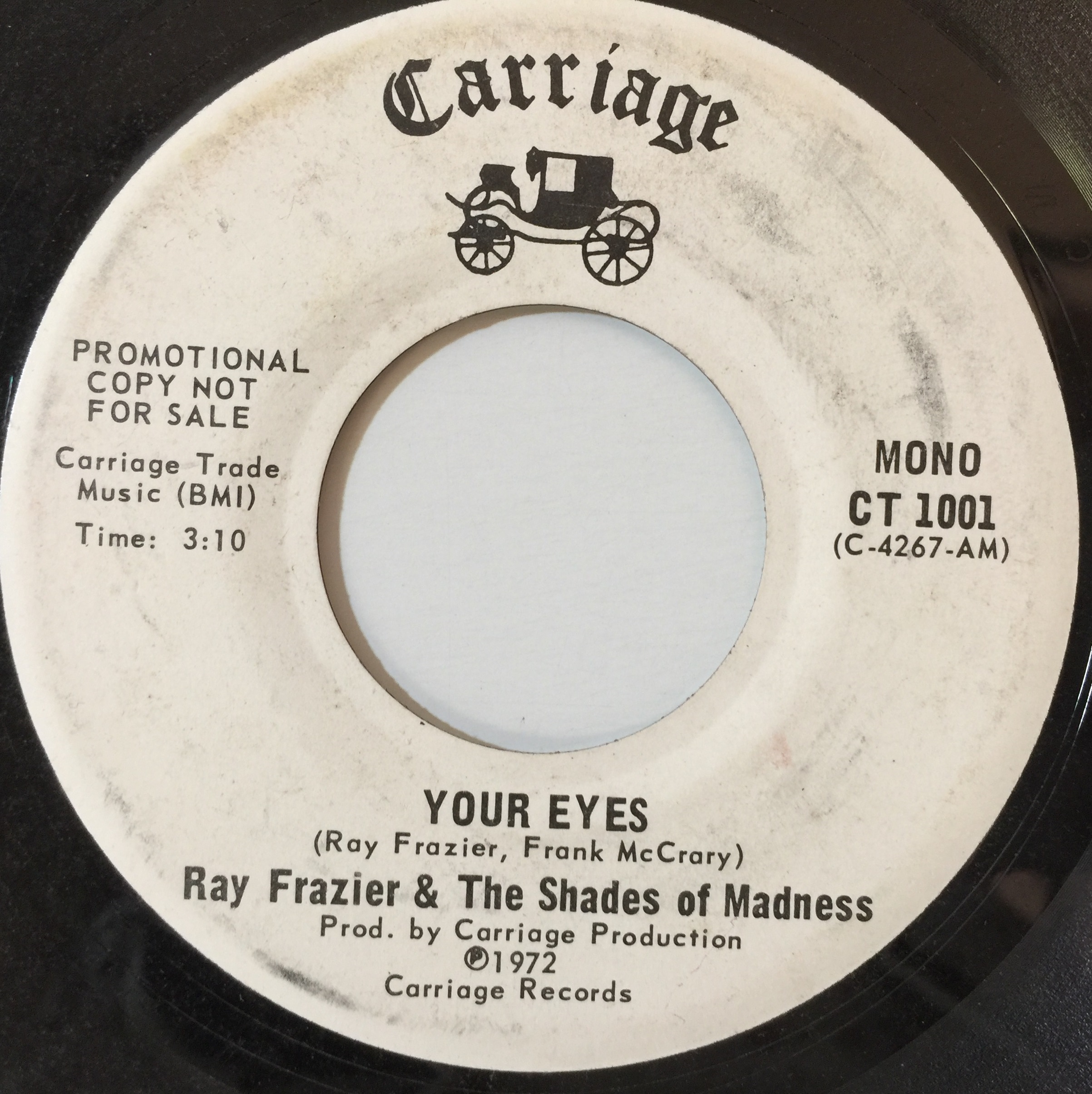 Lot 214 - MILLIONAIRES/ RAY FRAZIER - SOUL - 7"