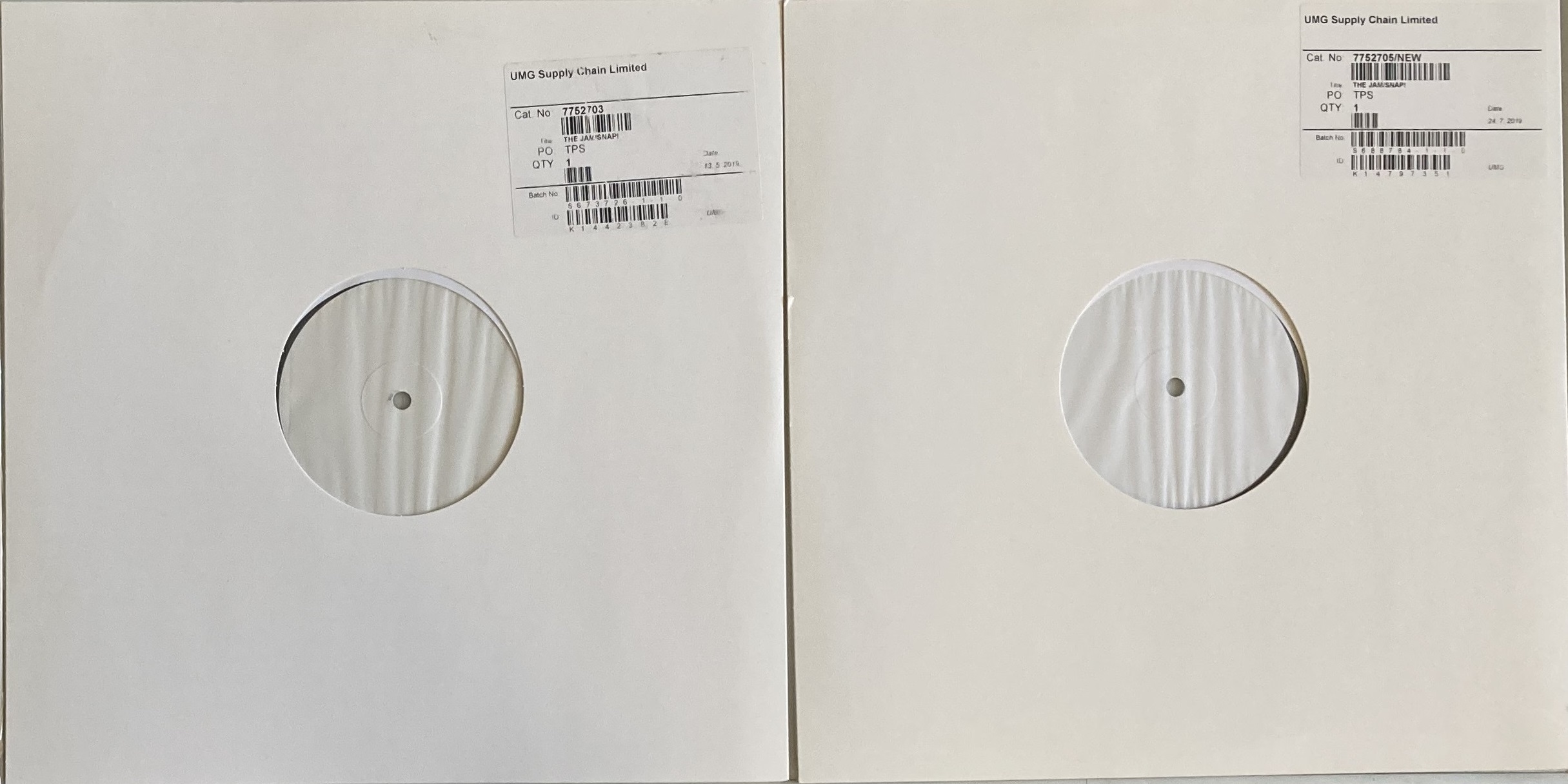 Lot 94 - THE JAM - SNAP! WHITE LABEL TEST PRESSING.