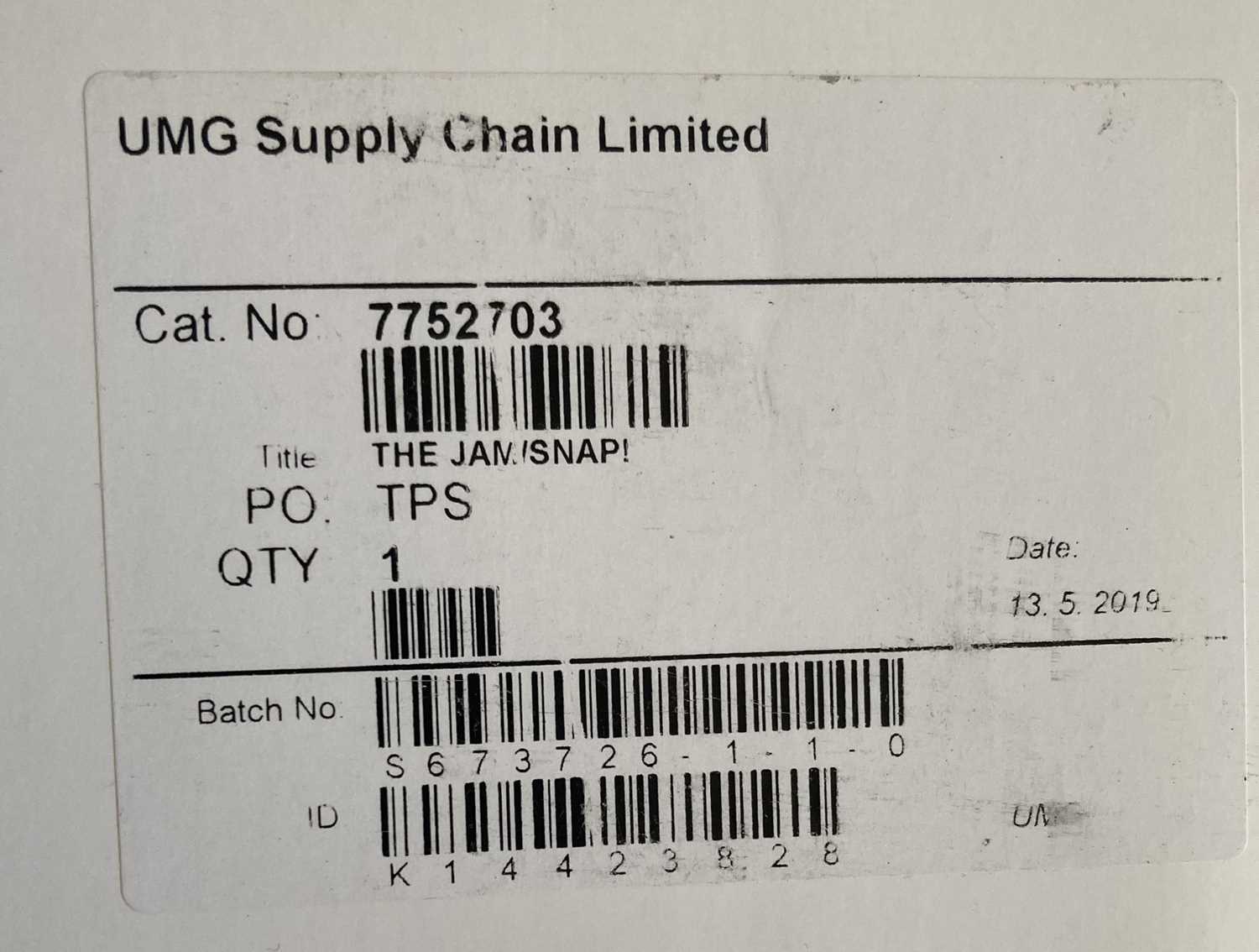 Lot 94 - THE JAM - SNAP! WHITE LABEL TEST PRESSING.