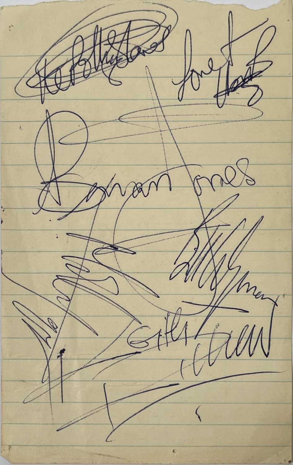 Lot 543 - THE ROLLING STONES - FULL SET OF SIGNATURES