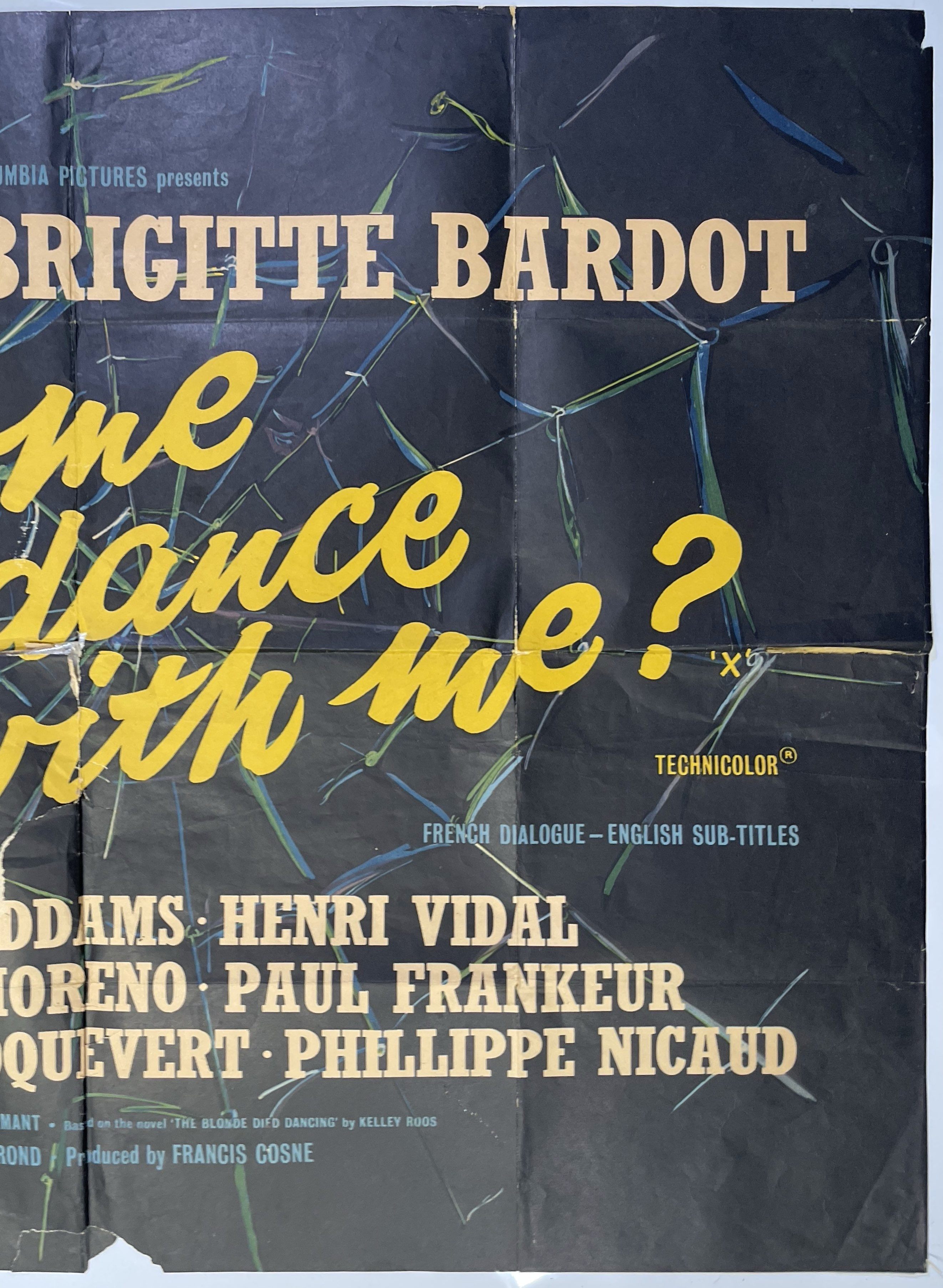 Lot 231 - BRIGITTE BARDOT - 'COME DANCE WITH ME'