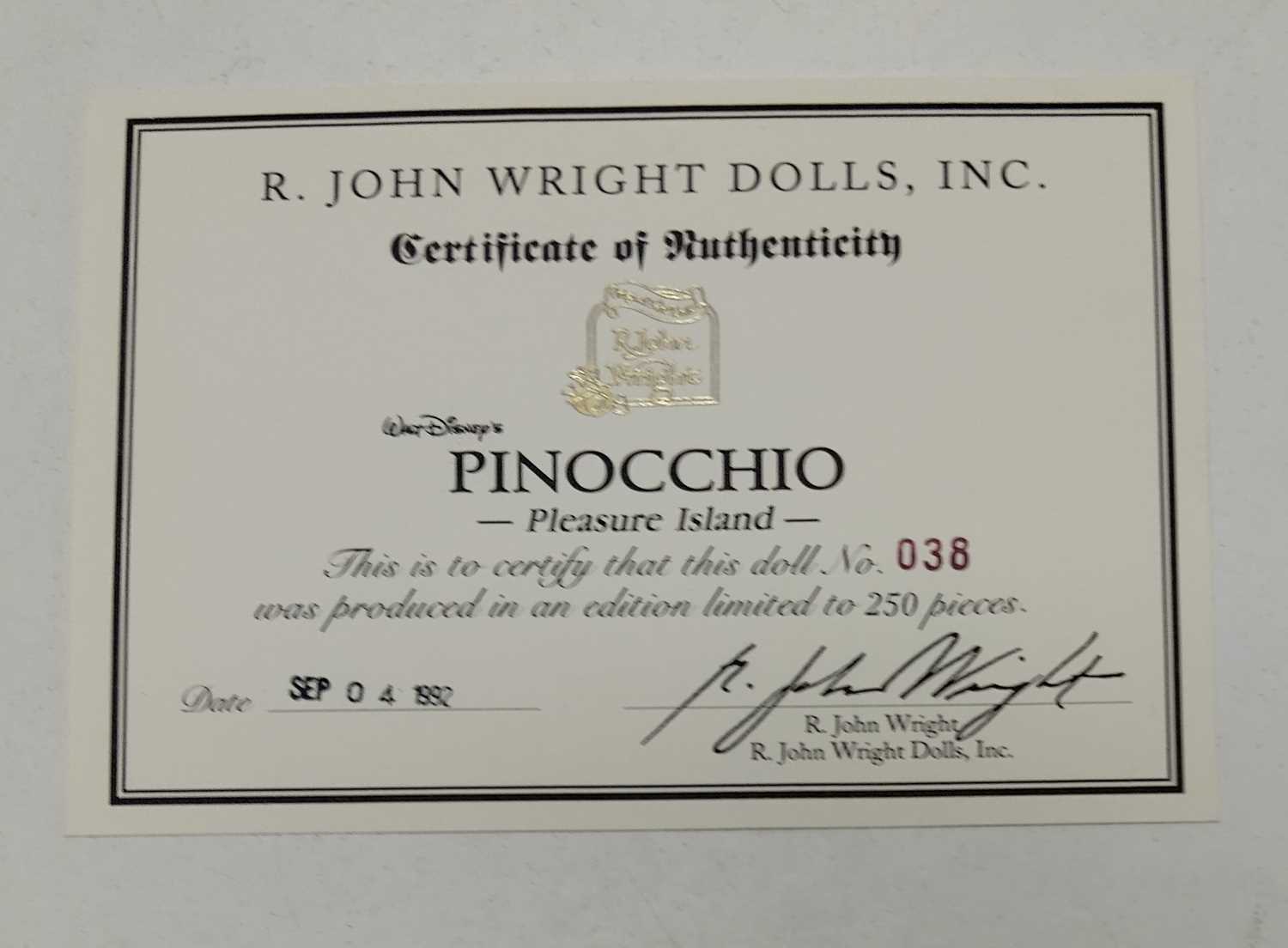Lot 6 - R. JOHN WRIGHT PLEASURE ISLAND PINOCCHIO