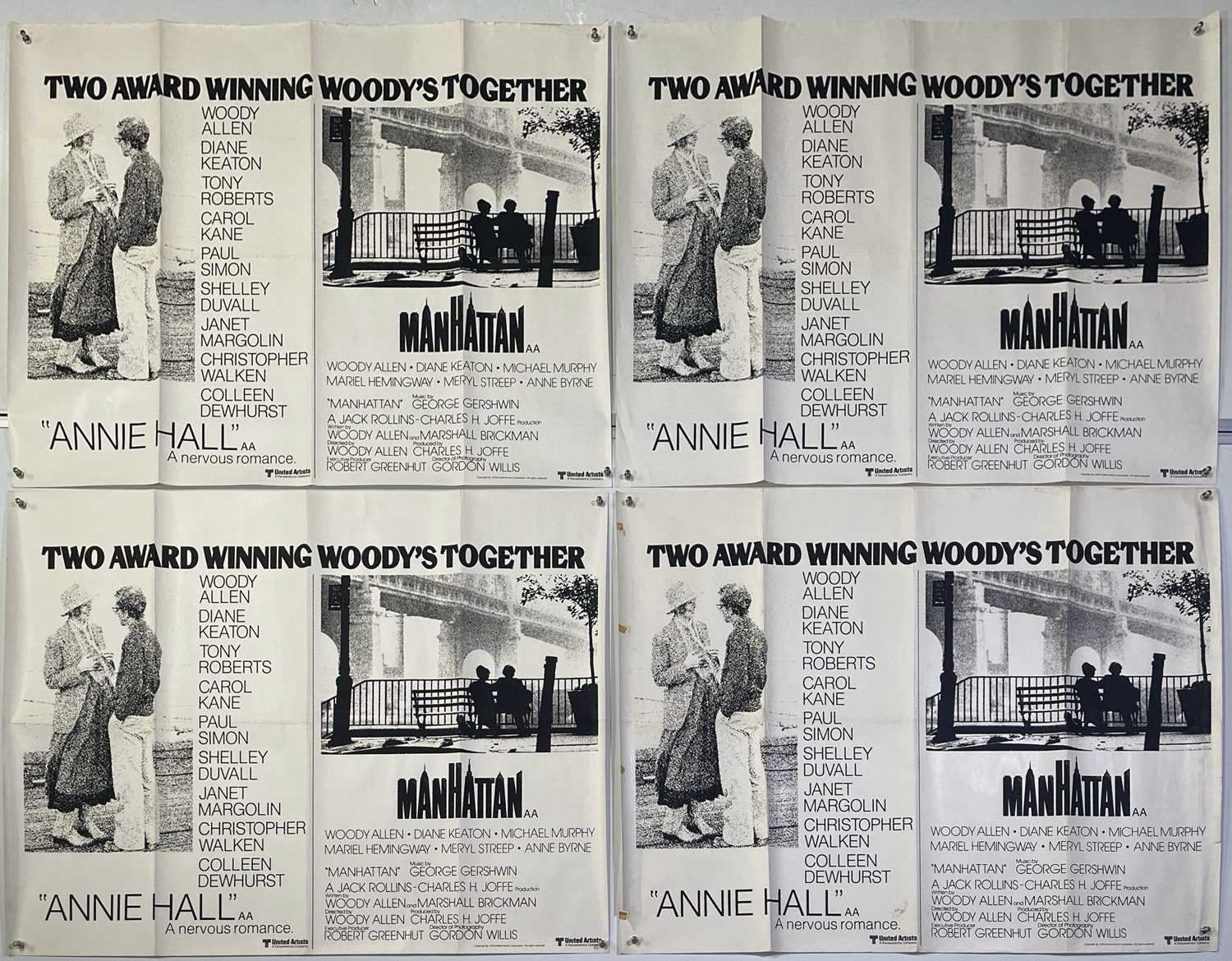 Lot 268 - WOODY ALLEN - ANNIE HALL / MANHATTAN DOUBLE