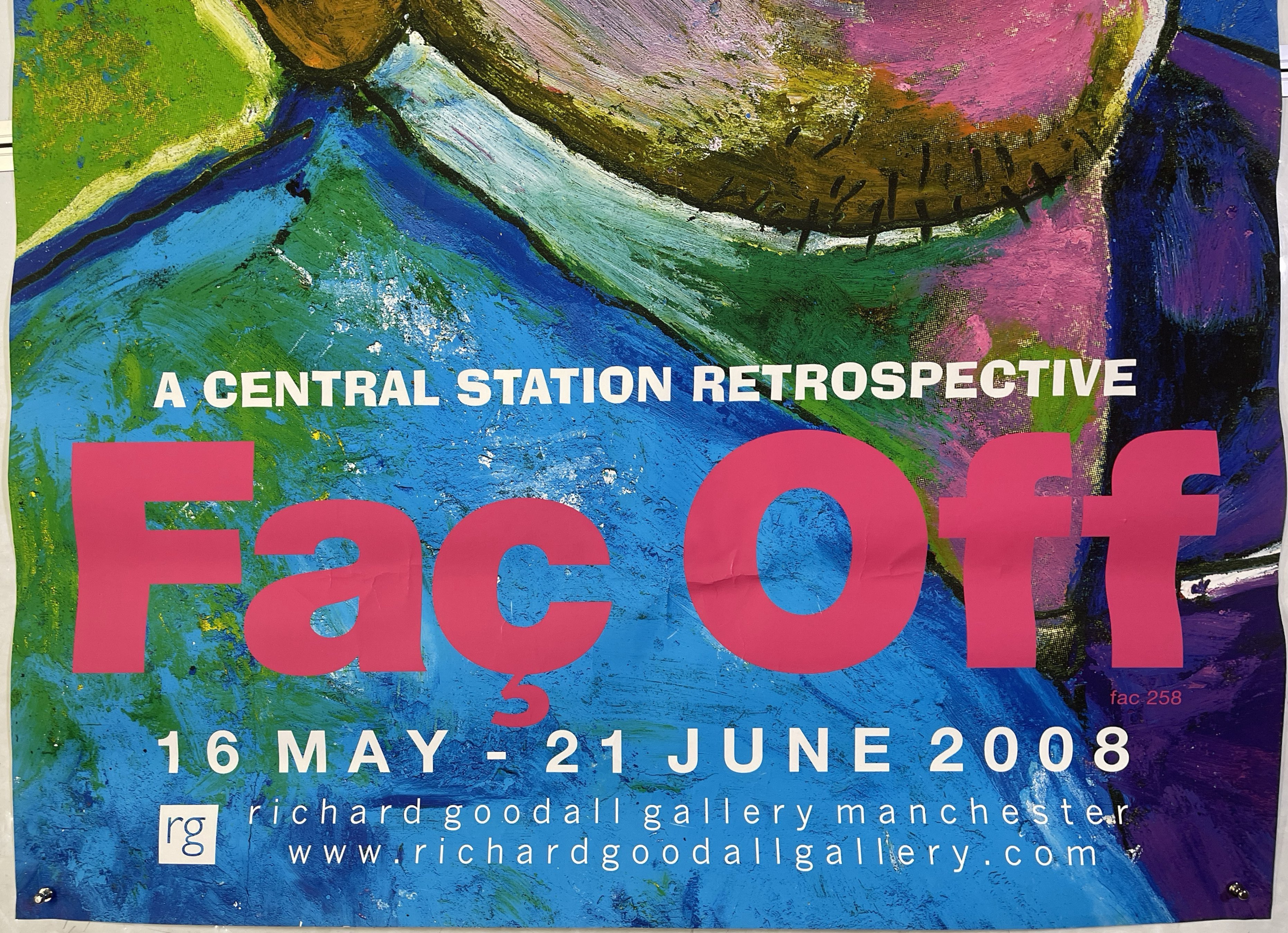 Lot 440 - FACTORY RECORDS - LARGE ORIGINAL 'FAC OFF'