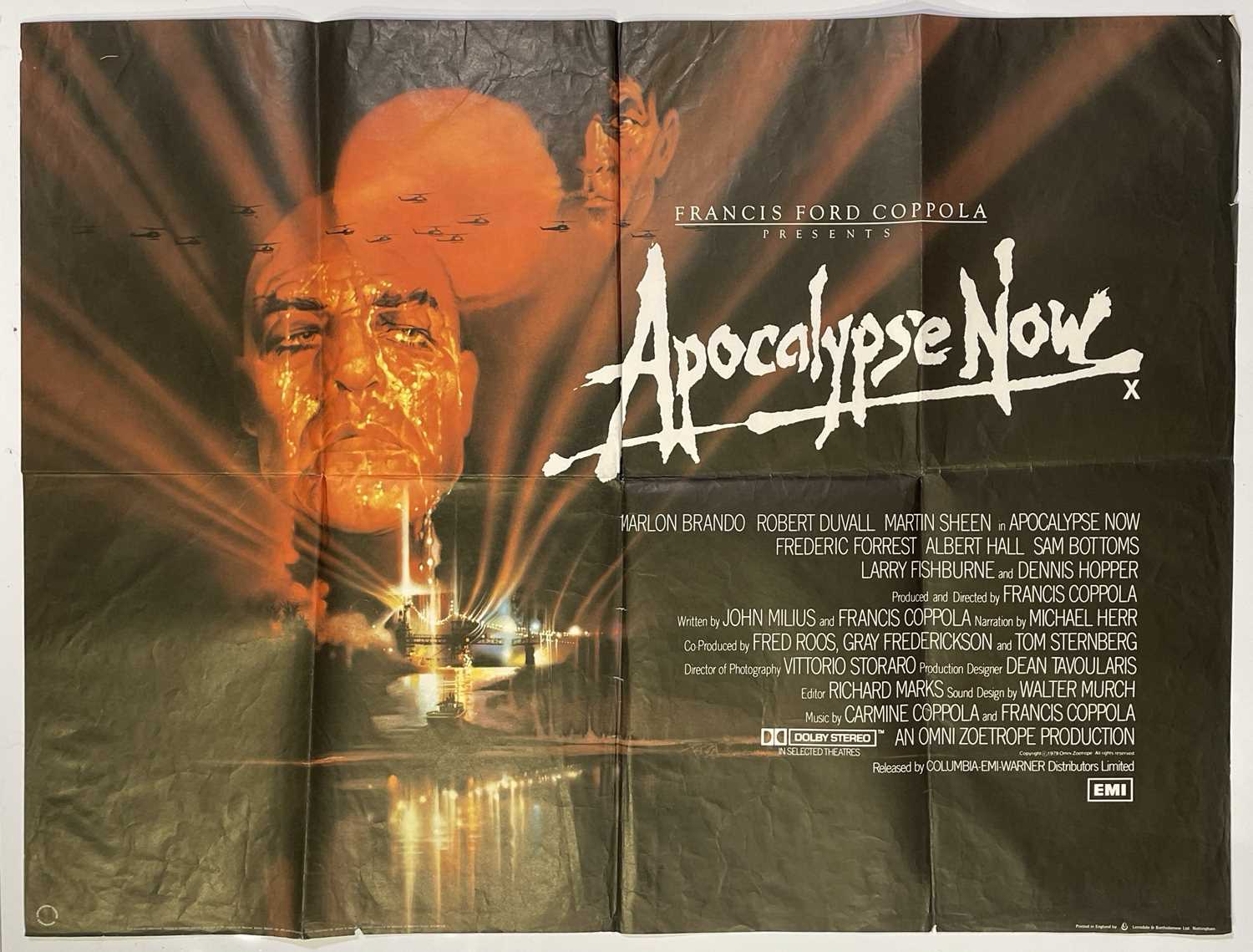Lot 284 - APOCALYPSE NOW (1979) - ORIGNAL UK QUAD