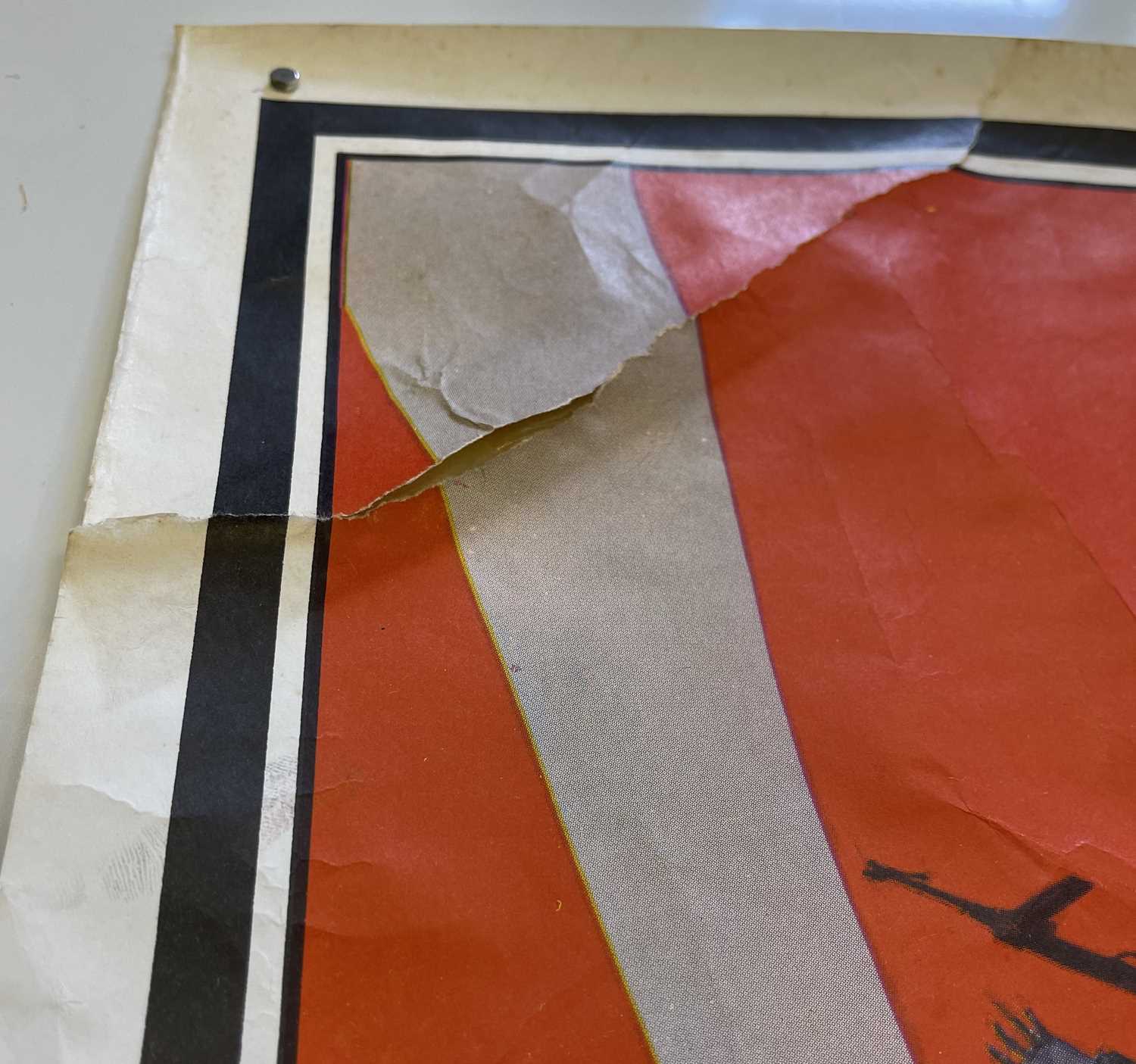 Lot 136 - CROSS OF IRON ORIGINAL FILM POSTER.