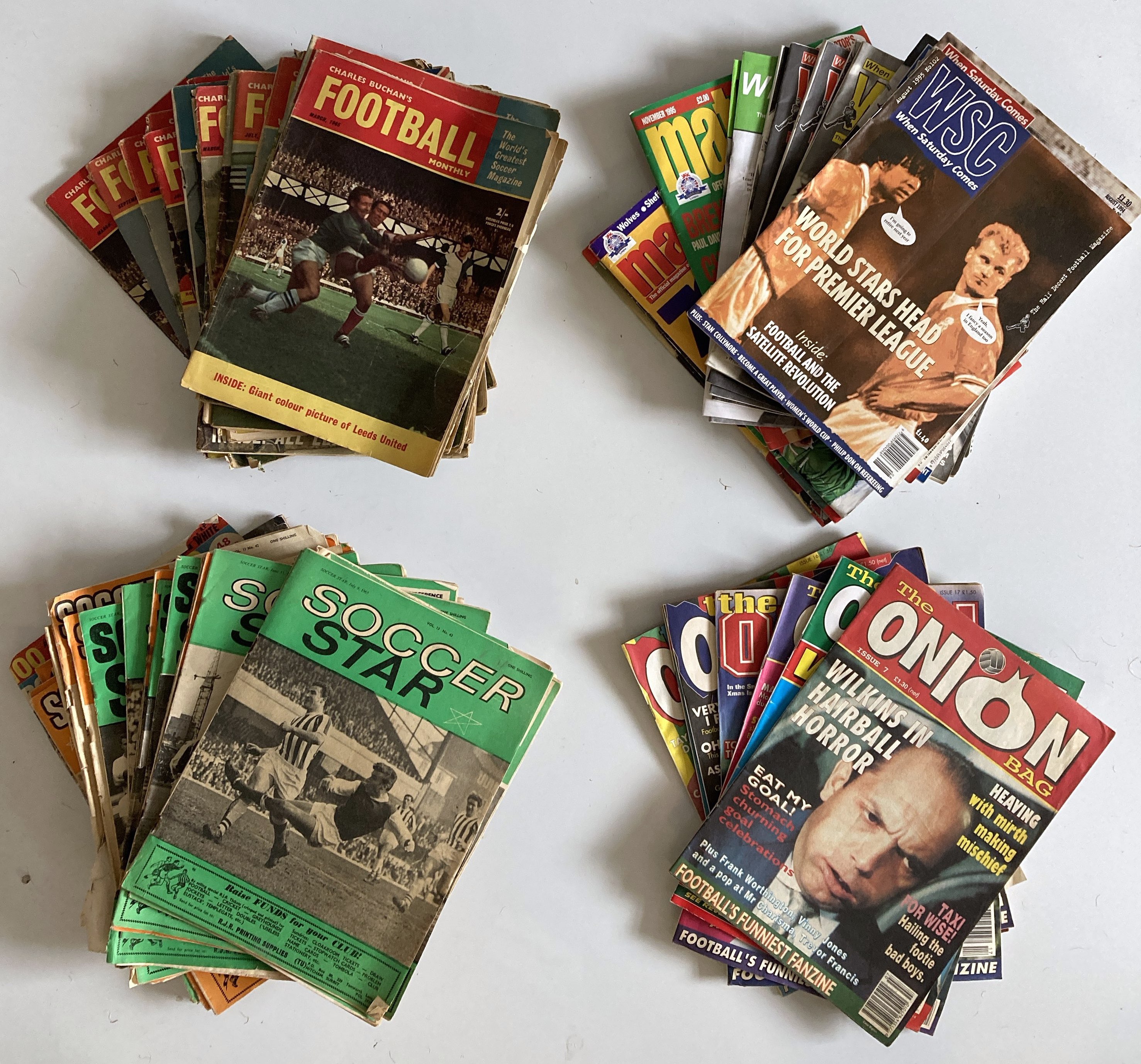 Lot 186 - FOOTBALL MAGAZINES AND BOOKS.