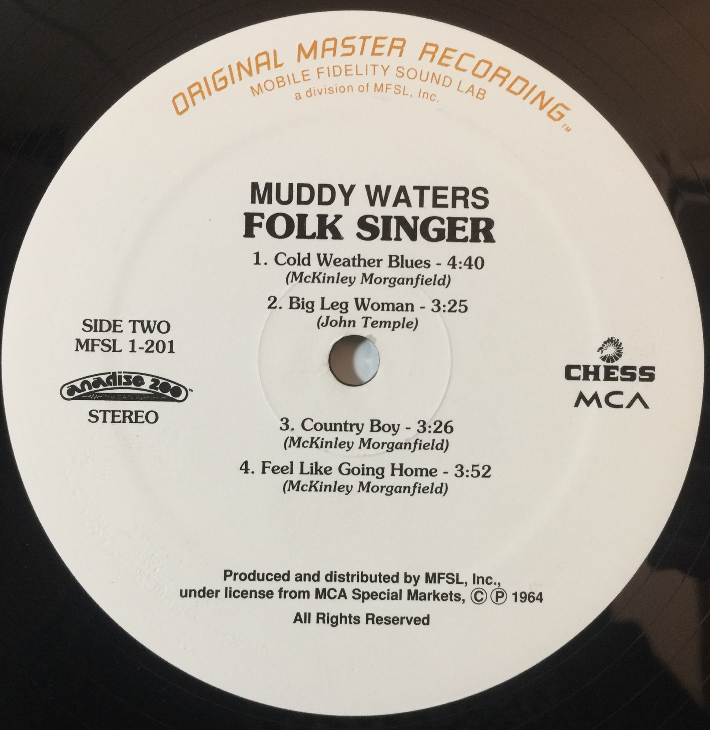 Lot 1271 - MUDDY WATERS - FOLK SINGER LP (LIMITED