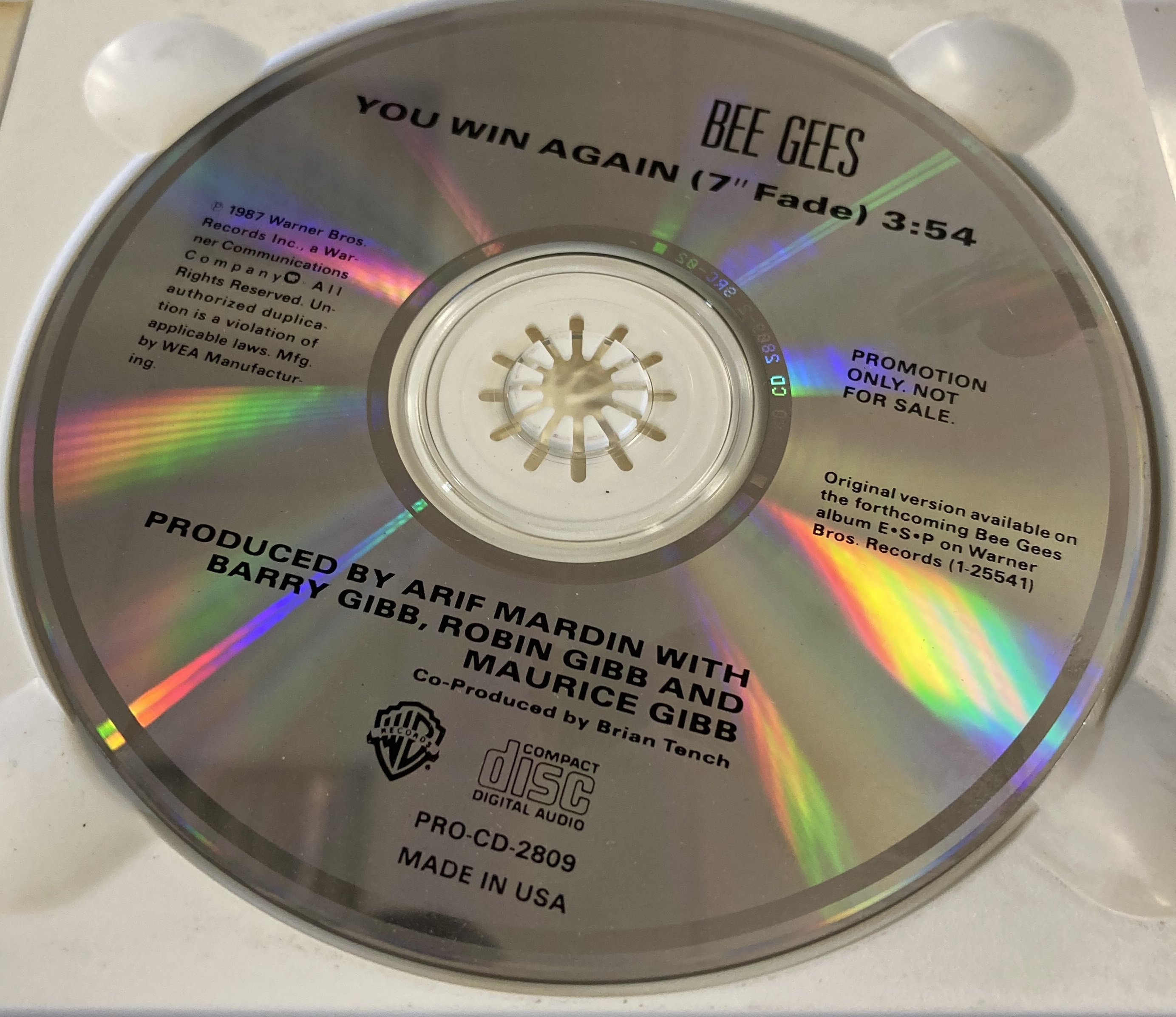 Lot 327 - SIGNED BEE GEES PHOTO