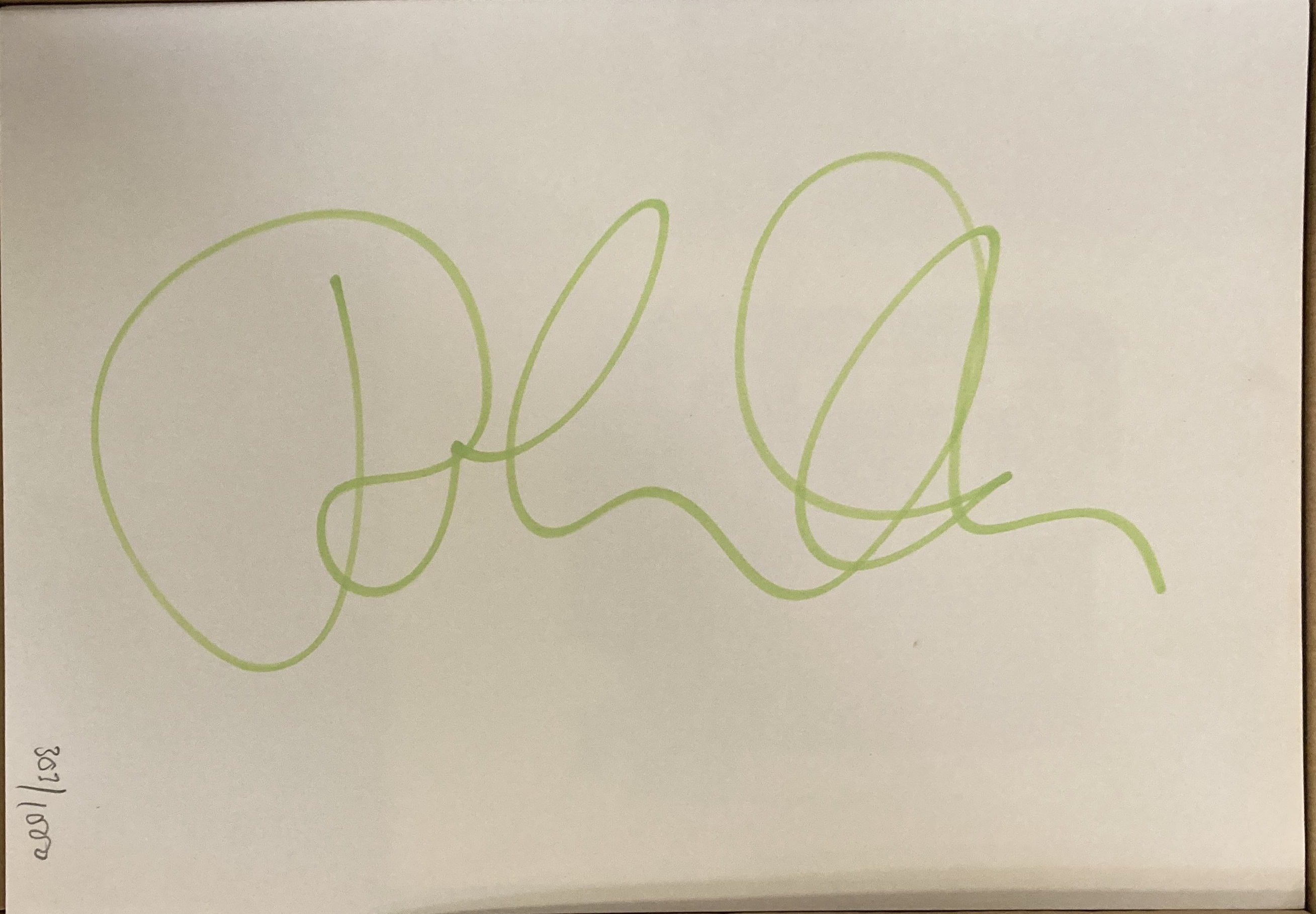 Lot 326 - JOHN CALE SIGNED LOOSE LEAF AUTOBIOGRAPHY