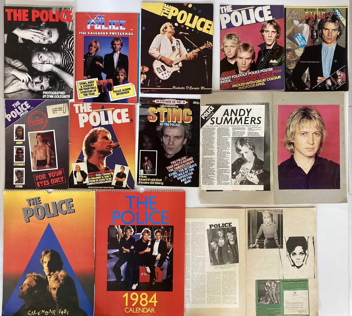 Lot 51 - THE POLICE MEMORABILIA