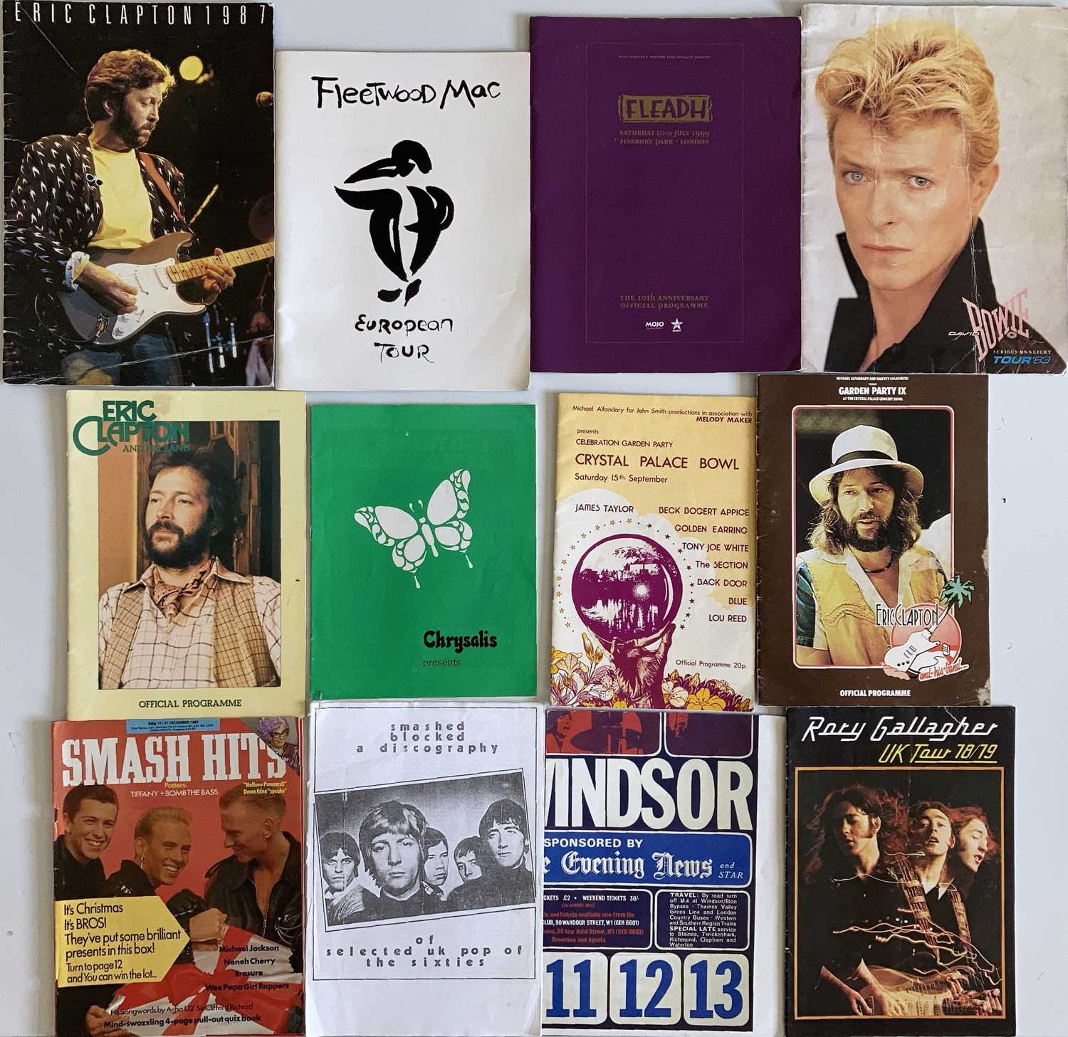 Lot 88 - ROCK AND POP CONCERT PROGRAMMES AND TICKETS