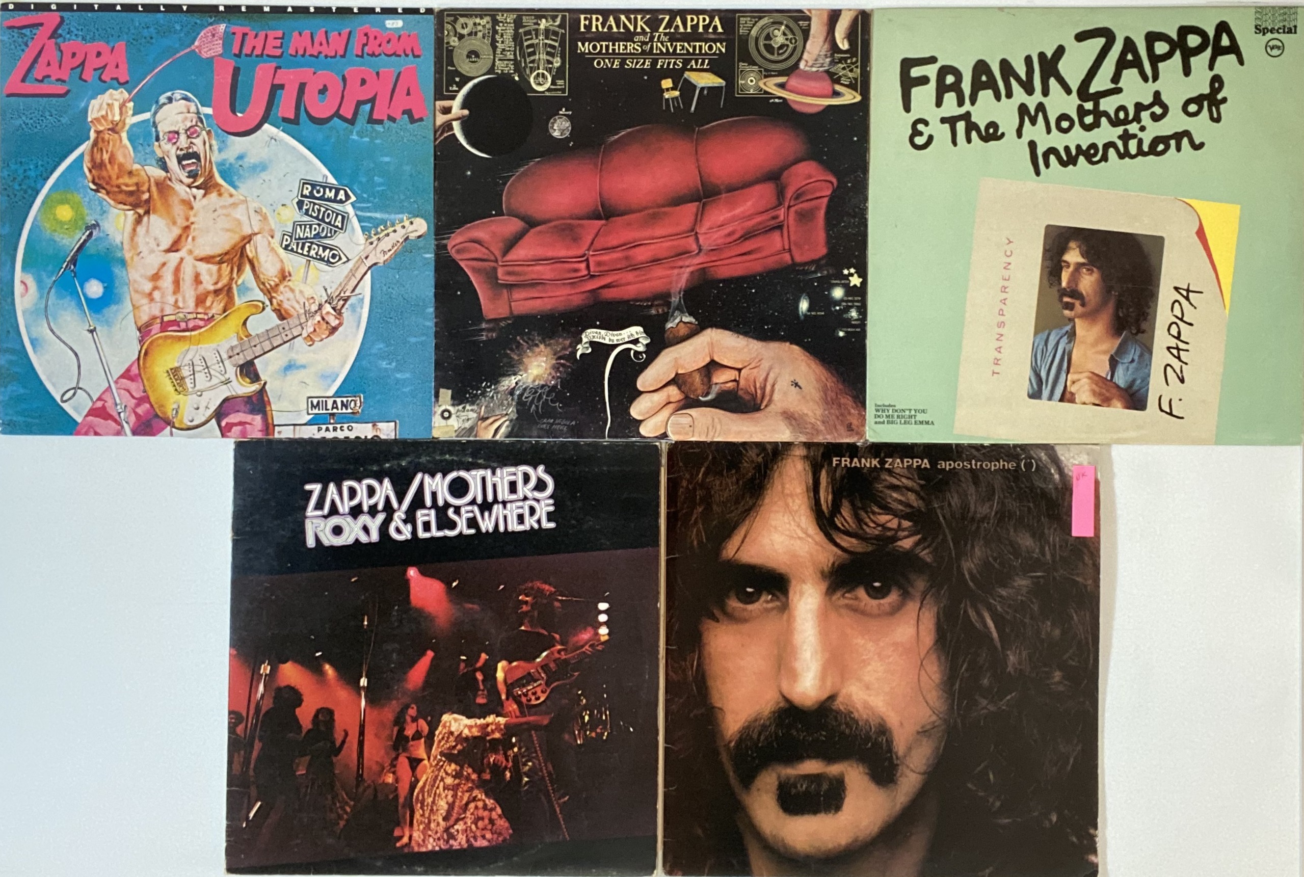 Lot 636 - FRANK ZAPPA - UK PRESSING LP COLLECTION