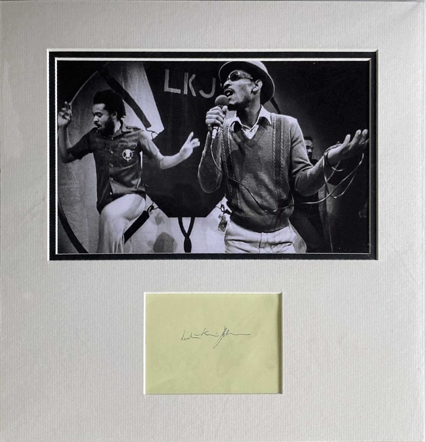 Lot 317 - MADNESS / LINTON KWESI JOHNSON SIGNED.