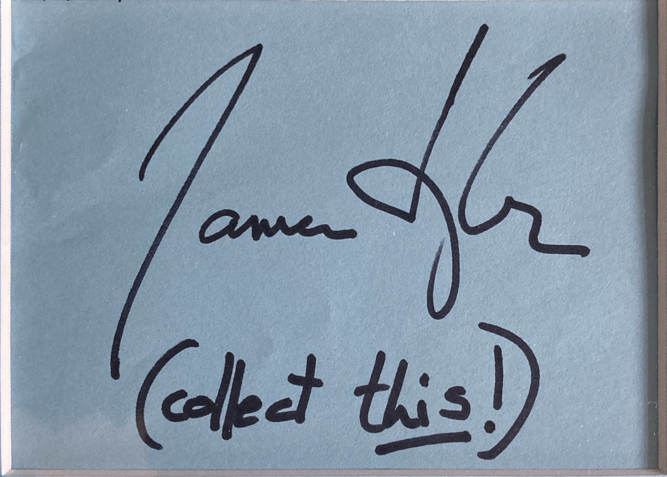 Lot 322 - 1980S STARS SIGNED - JAMES TAYLOR / CHRISSIE