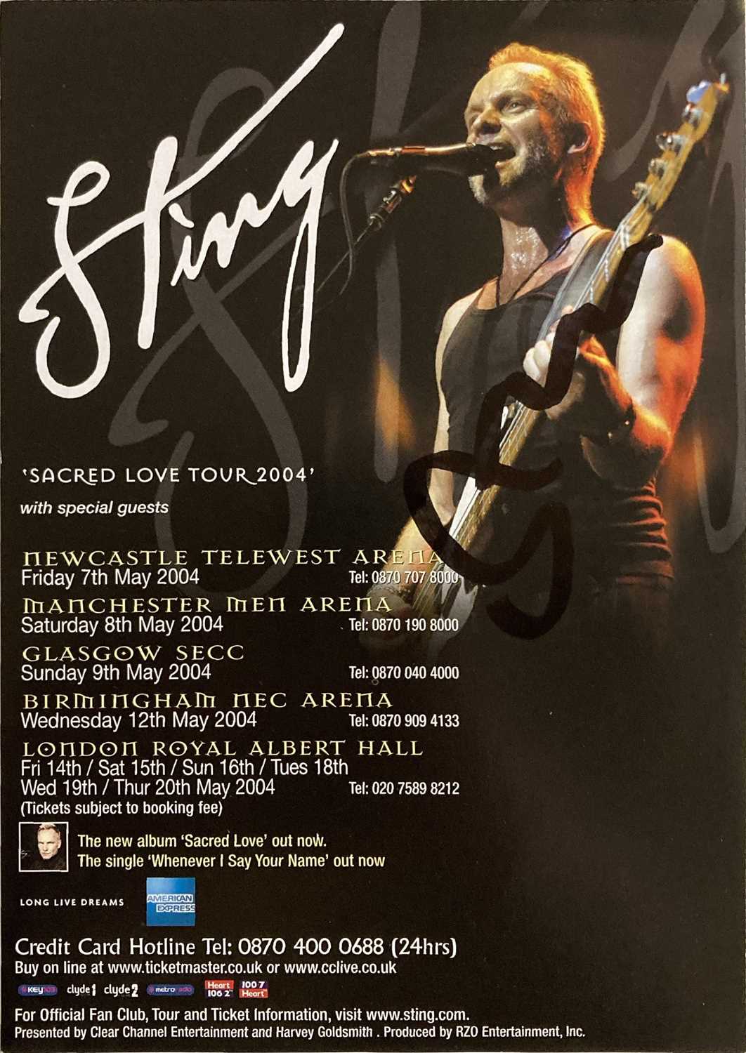 Lot 361 - STING SIGNED ITEMS.