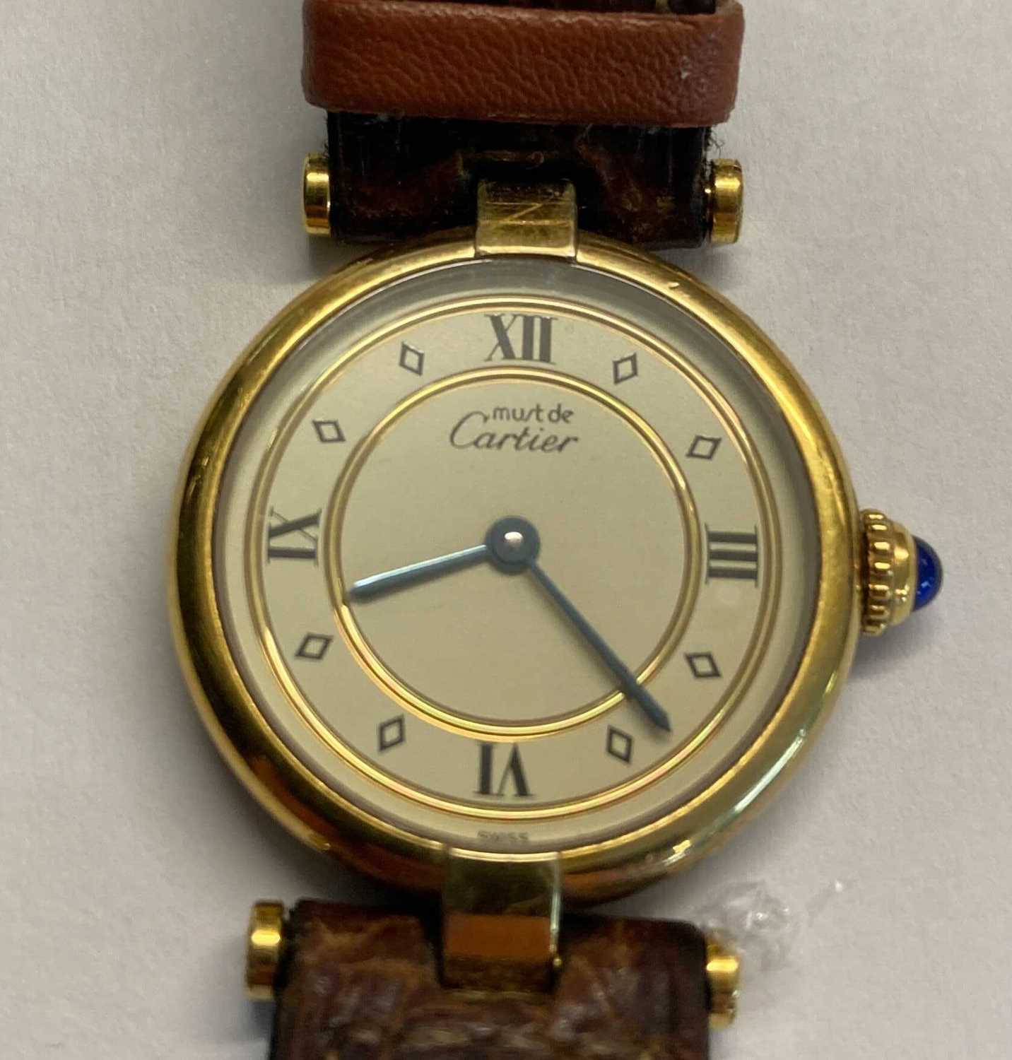 Lot 371 - ERIC CLAPTON GIFTED CARTIER WATCH WITH