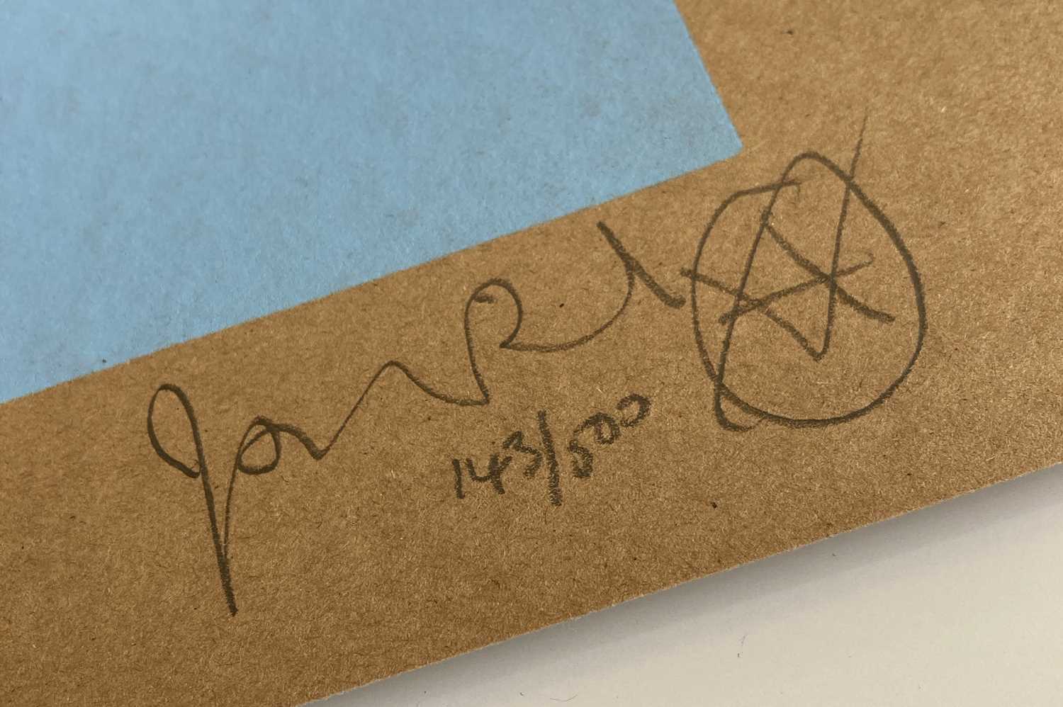 Lot 551 - JAMIE REID SIGNED SEX PISTOLS PRINT.