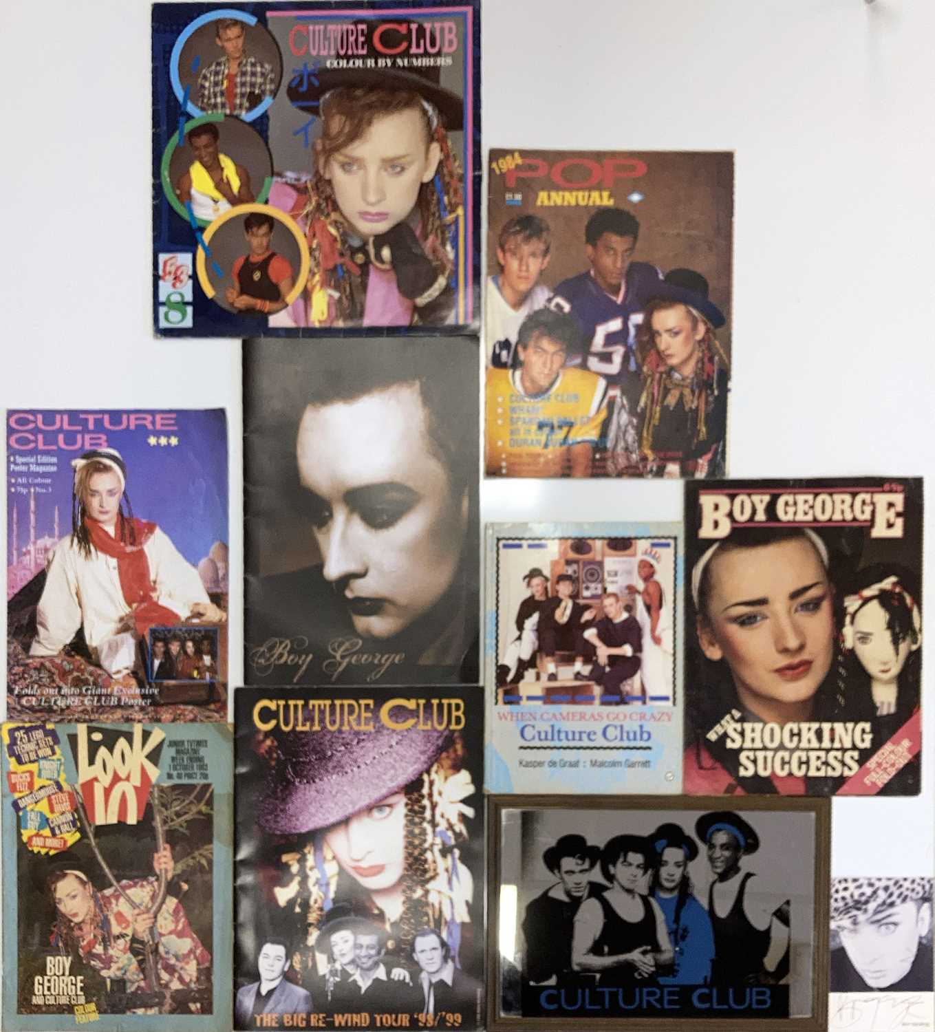 Lot 398 - BOY GEORGE SIGNED AND RARE MEMORABILIA.